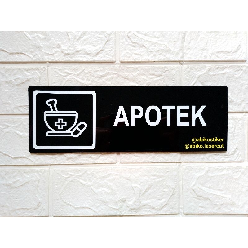 Jual sign akrilik apotek . papan tanda akrilik tema kesehatan - klinik ...