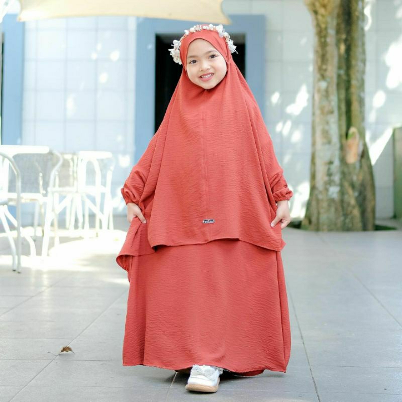 Jual Gamis Anak Set Khimar Manset "KHAWLA SET" By: Luthfia Kids ...