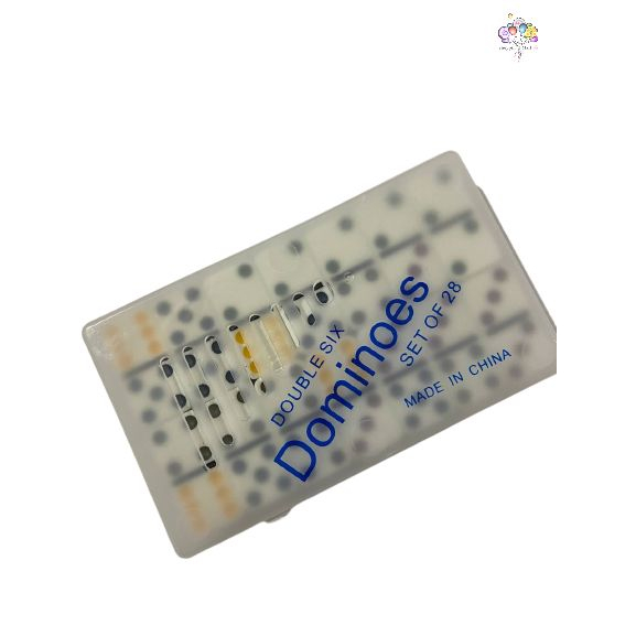 Jual Batu Domino Kotak 5010 / Batu Domino Gaple set 28Pcs Box Putih ...