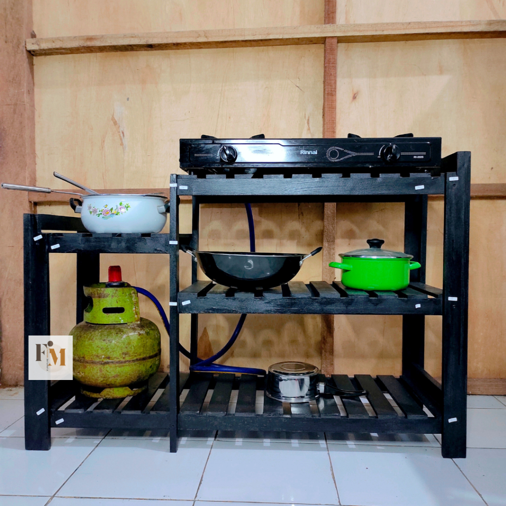 Jual Rak Kompor Gas Meja Kompor Gas 2 Tungku 5 susun Rak Dapur ...