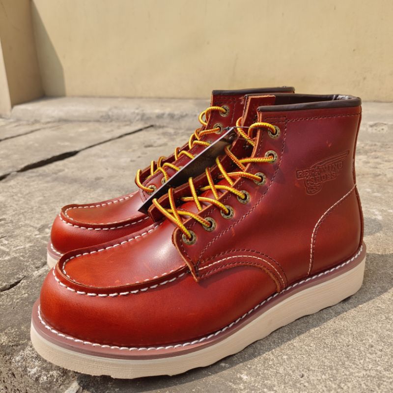 Jual Sepatu Boots Moctoe Kulit Pria 875 Oro Russet Full Grain Kulit ...