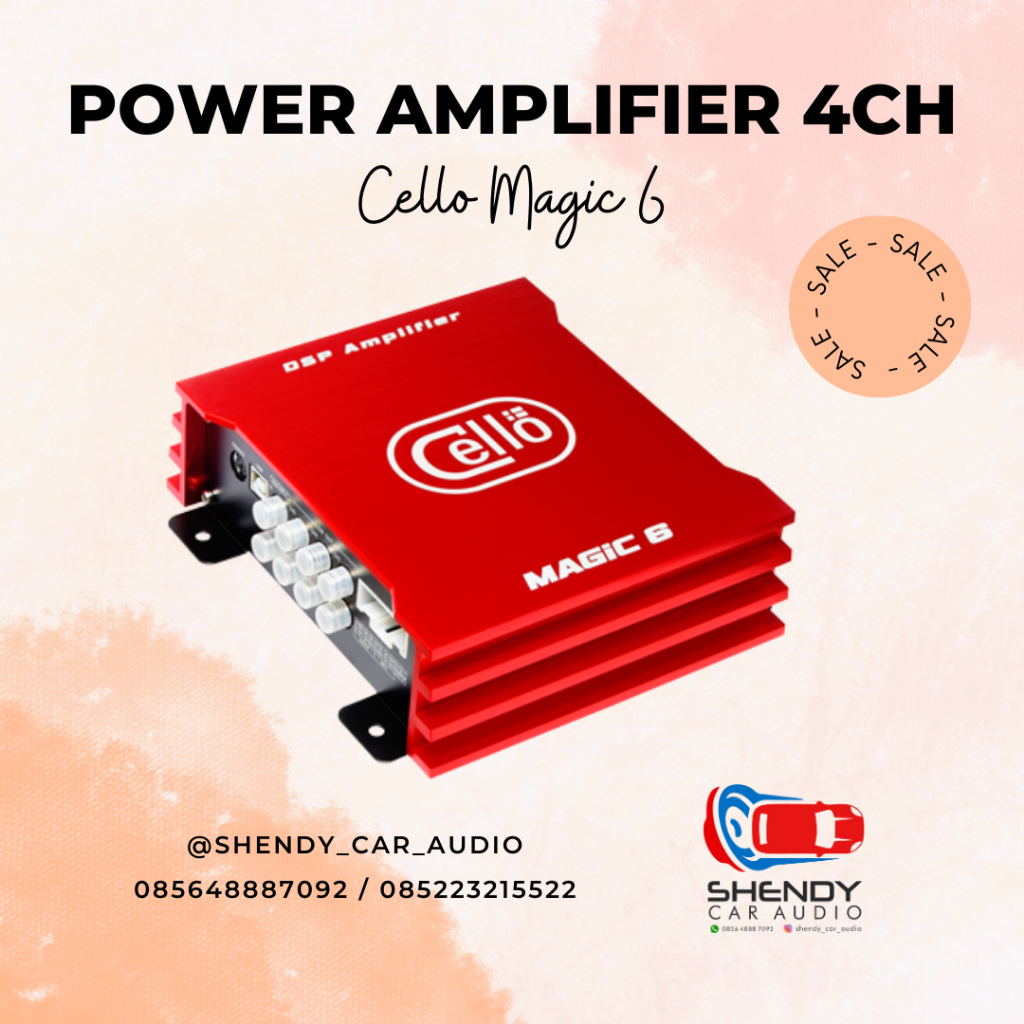 Jual Power Processor Cello Magic 6 4ch Power plus 6ch DSP 31 Band ...