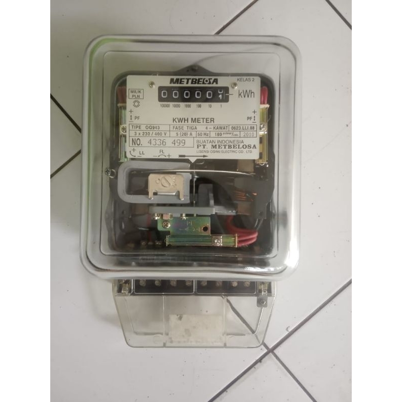Jual kwh meter metbelosa 5/20 A 3 phase +tera | Shopee Indonesia