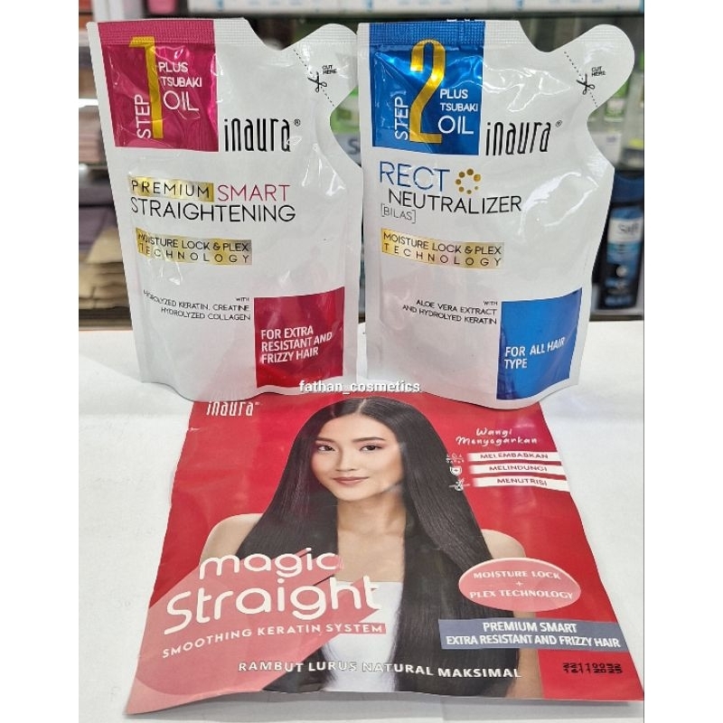 Jual Inaura Magic Straight Smoothing Keratin System||130gr | Shopee ...