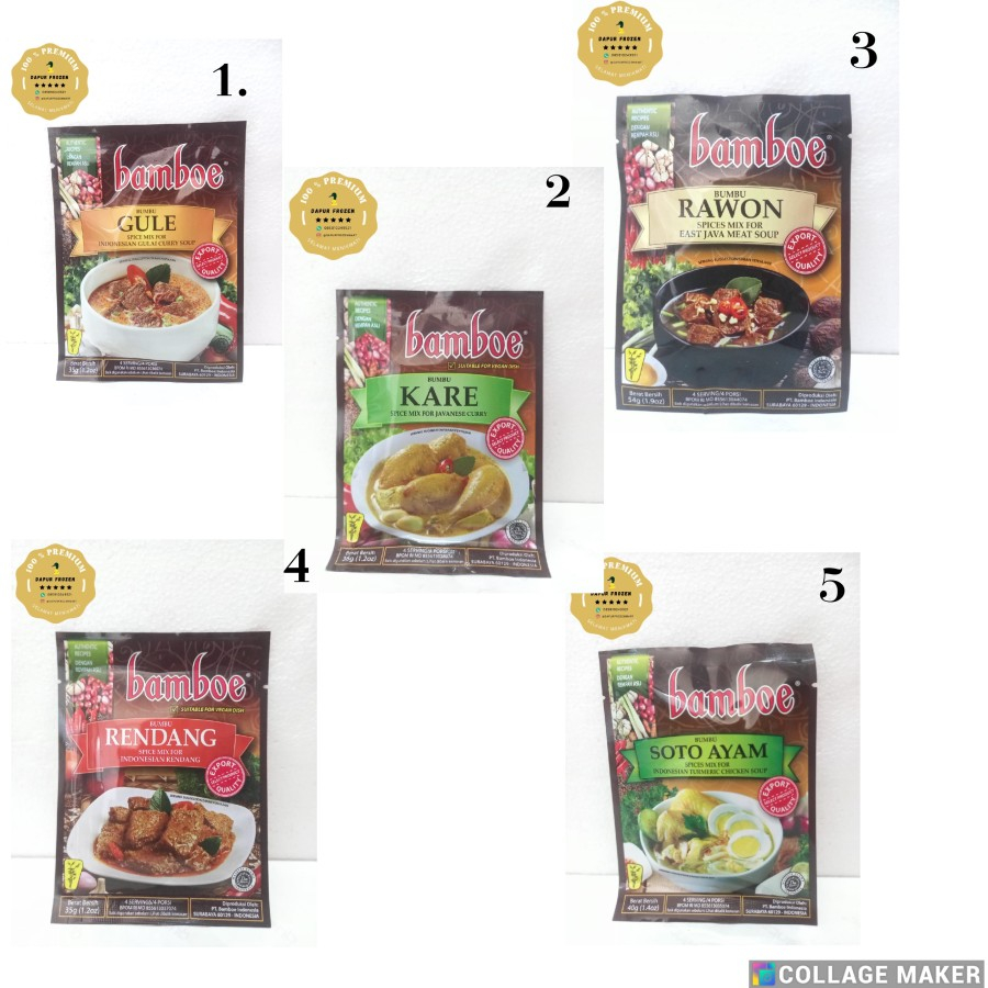 Jual Bamboe Bumbu Masak Instant All Variant01 | Shopee Indonesia