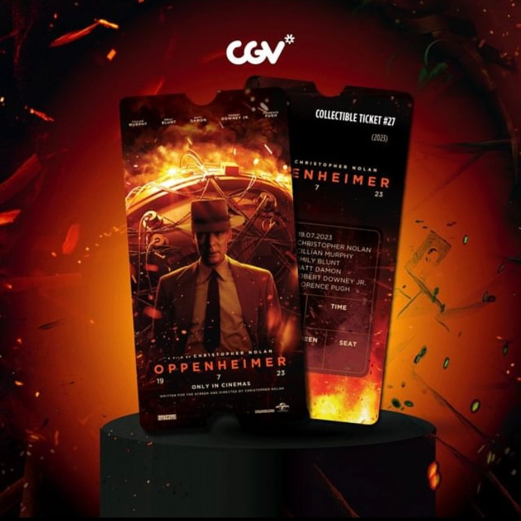 Jual Oppenheimer x CGV Official Collectible Ticket | Shopee Indonesia