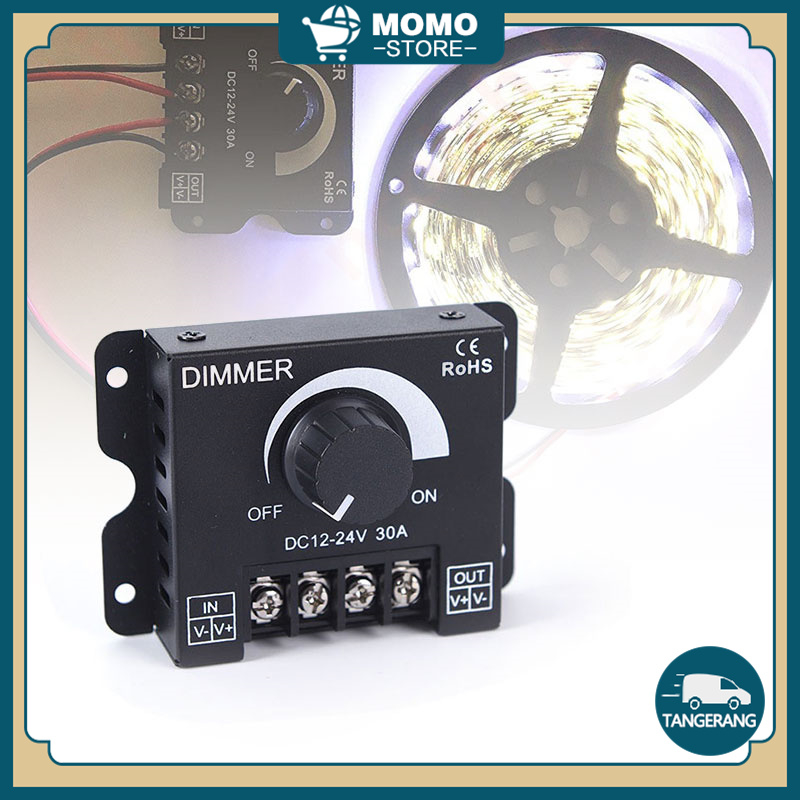 Jual Dimmer Lampu LED 12 Volt / Dimmer LED DC 12V-24V 30A Saklar Dimmer ...