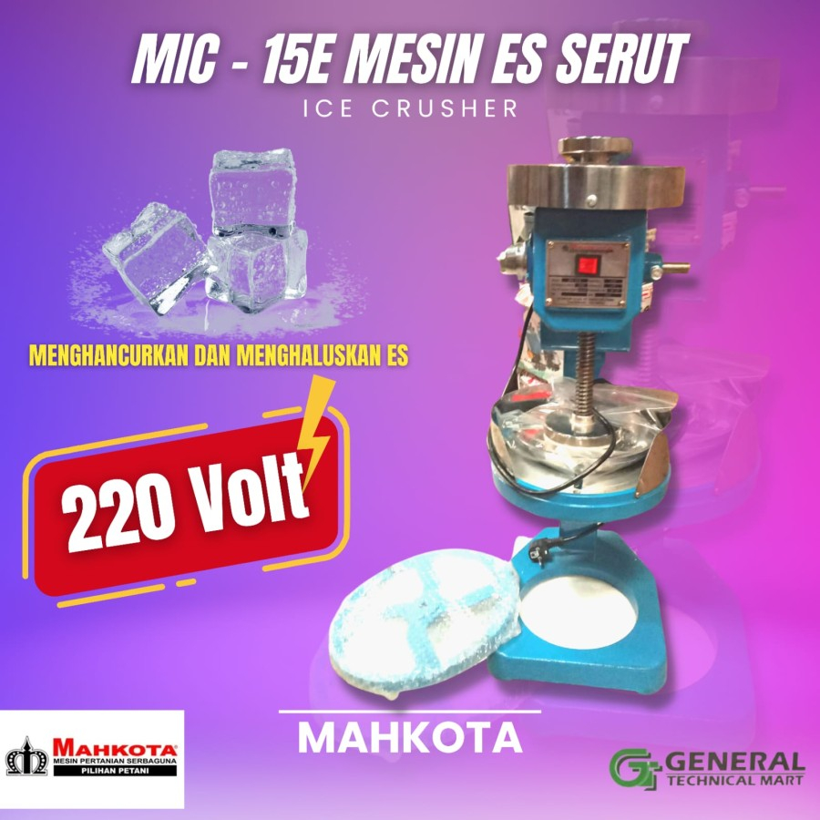 Jual Mesin Serut Es /Ice Crusher Listrik dan Manual Mahkota MIC-15E ...