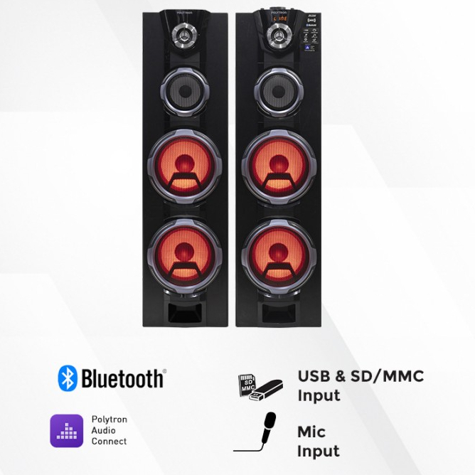 Jual SPEAKER AKTIF POLYTRON PAS 8FF22 BLUETOOTH FM RADIO SUPER PASS ...