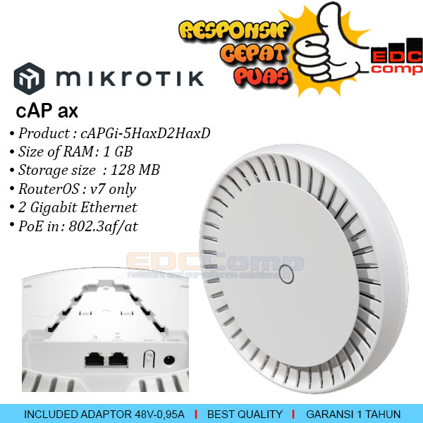 Jual Mikrotik cAPGi-5HaxD2HaxD | cAP ax Wi-Fi 6 Access Point | Shopee Indonesia