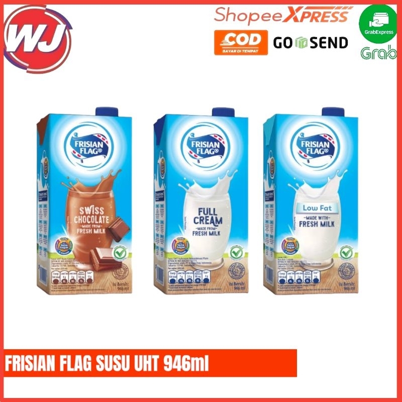 Jual FRISIAN FLAG SUSU UHT 946ml | Shopee Indonesia
