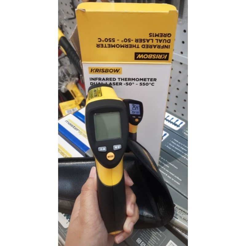 Jual krisbow termometer tembak dual laser alat ukur suhu | Shopee Indonesia