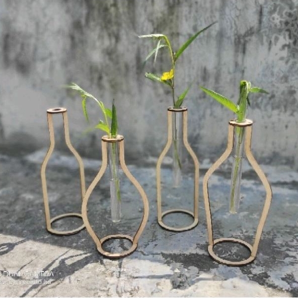 Jual vase bunga aesthetic - vas bunga kayu - vase kayu - vase tabung ...