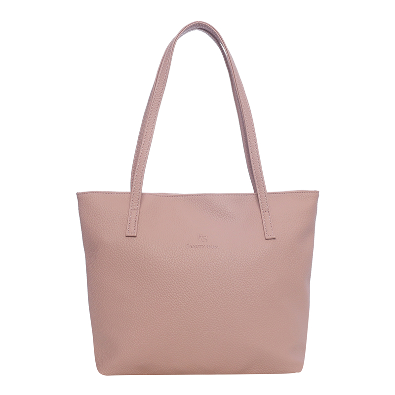 Jual Tas wanita Tote Bag Kumi zipper dusty pink series/Tas kulit/Tas ...