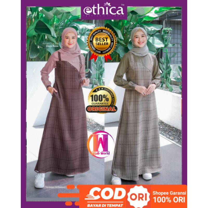 Jual Dress Gamis Ethica Ayumi 397 Terbaru Original / Gamis Modern ...