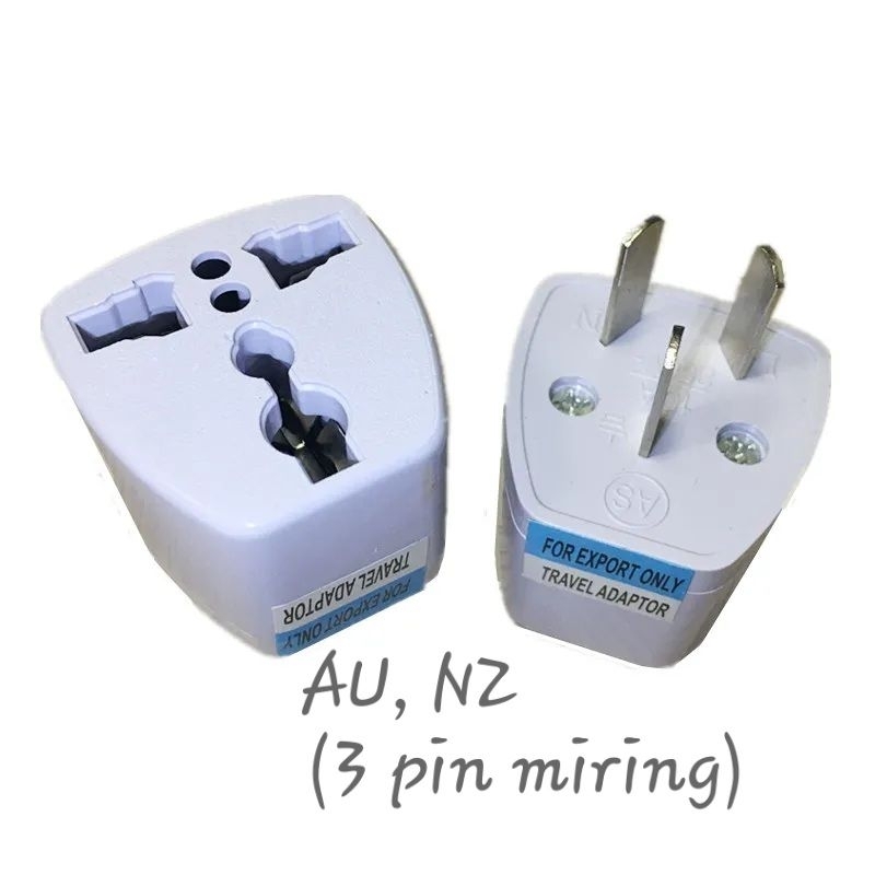 Jual Konverter AU AUS NZ US to Universal Plug EU UK Converter Over Steker Colokan Sambungan ...