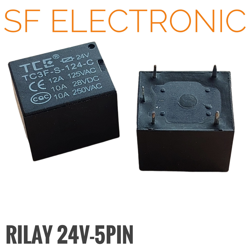 Jual Relay Rilay 24V DC 5Pin Kaki TCE | Shopee Indonesia