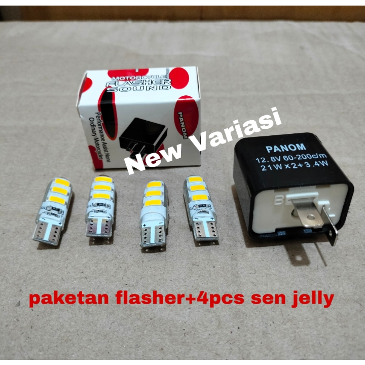 Jual 4PCS SEN JELLY+FLASHER SEN PANOM FLASER SEIN BUNYI PANOM FLASHER SEN LED RELAY SEIN BISA ...