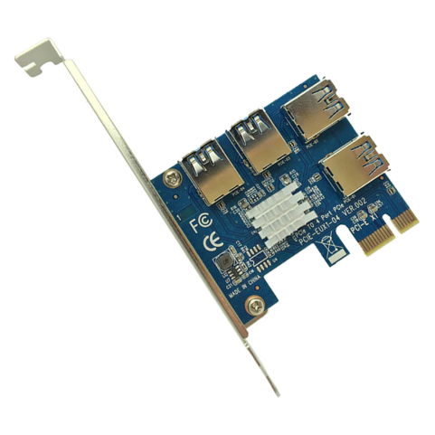 Jual PCIE USB Mining 4 Port USB Expansion Card Mining | Shopee Indonesia