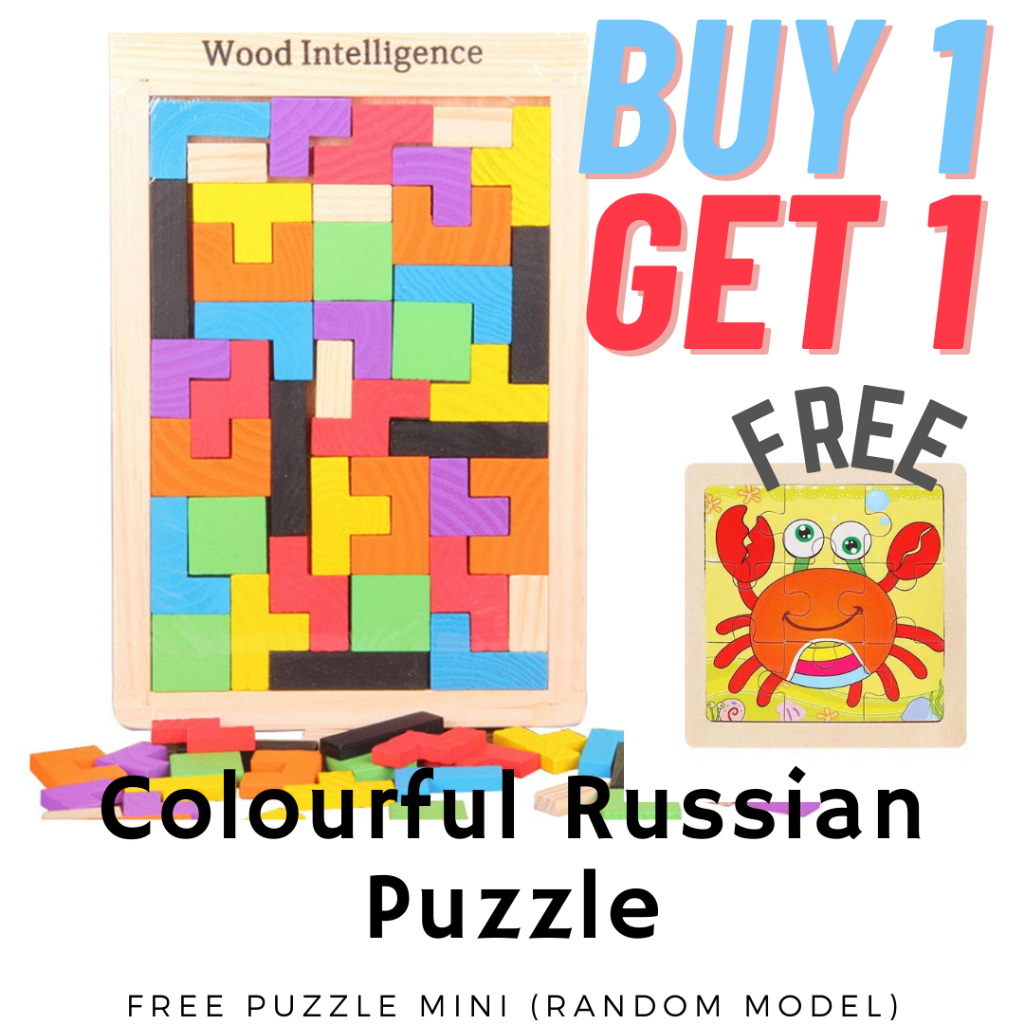 Jual Colorful Russian Puzzle - Tetris Balok Kayu - Tetris Wooden Puzzle ...