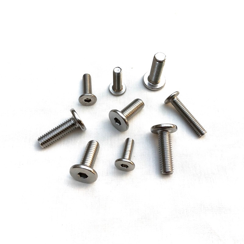 Jual Baut L Ultra Thin M6 x 30 ( 3 cm ) Stainless 304 Baut Soket Super Tipis/ Drat 10/ Kunci L4 ...