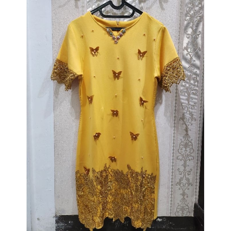 Jual PL Dress Pesta Kuning Miss Nomi | Shopee Indonesia