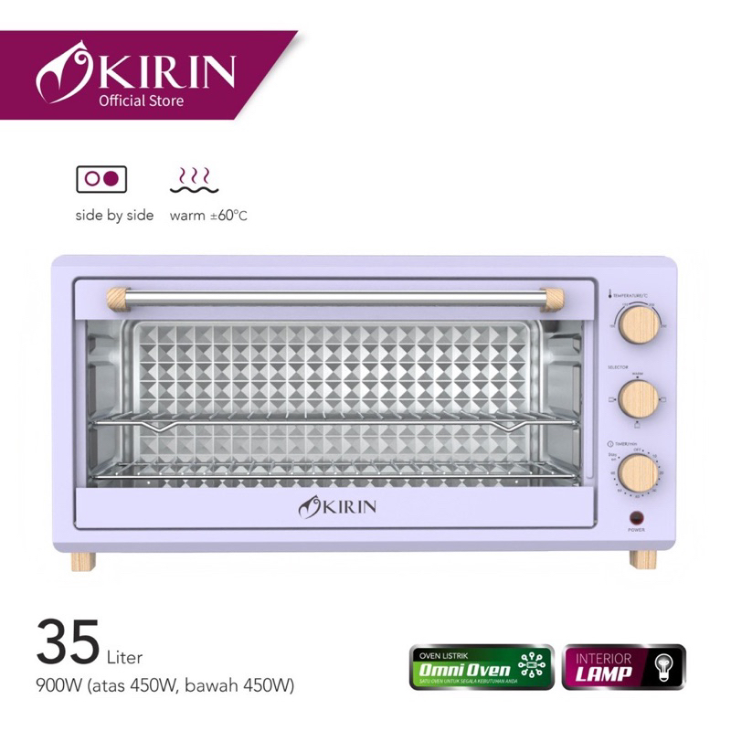 Jual Kirin - Oven Kirin 35 Liter KBO 350WB | Shopee Indonesia