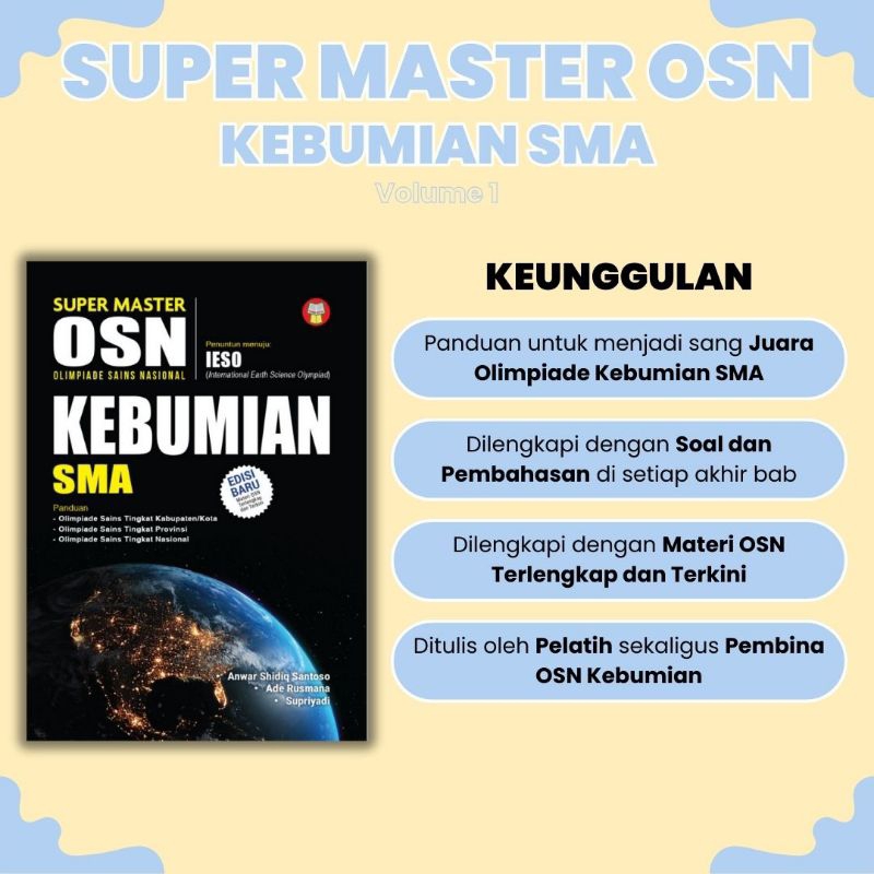 Jual Buku Super Master OSN/Olimpiade Kebumian SMA/MA | Shopee Indonesia