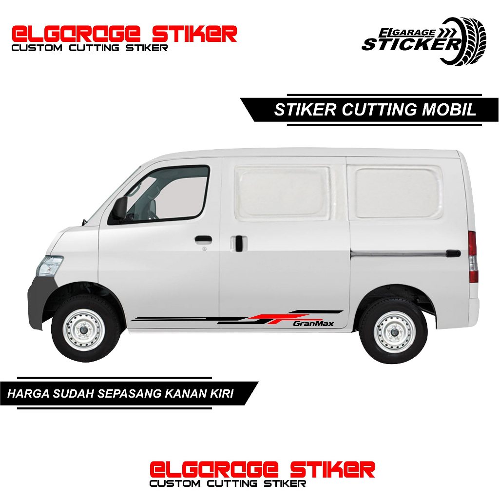 Jual Stiker mobil box granmax apv stiker cutting list body samping all ...