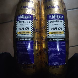 Jual Paketan Ban Mizzle tubeless 90/80-14 dan 90/80-14 atau 90/80-14 ...