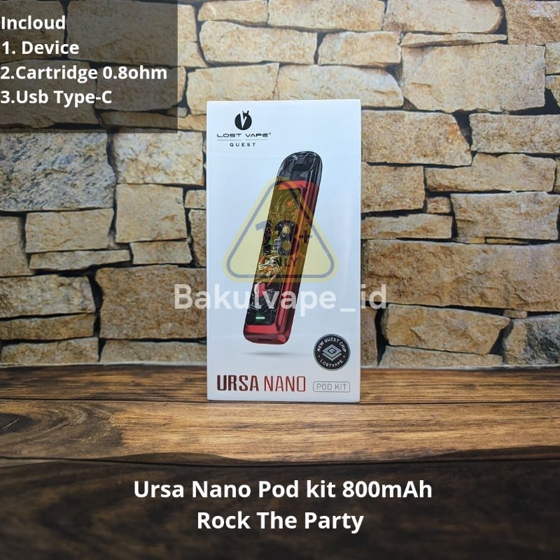 Jual Ursa Nano Pod Kit New Style 800mAh Pod Kit (Warna Lengkap ...