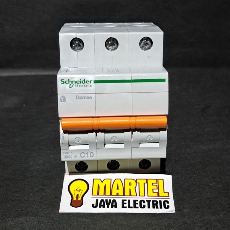 Jual Mcb domae schneider 3 phase 10 ampere | Shopee Indonesia