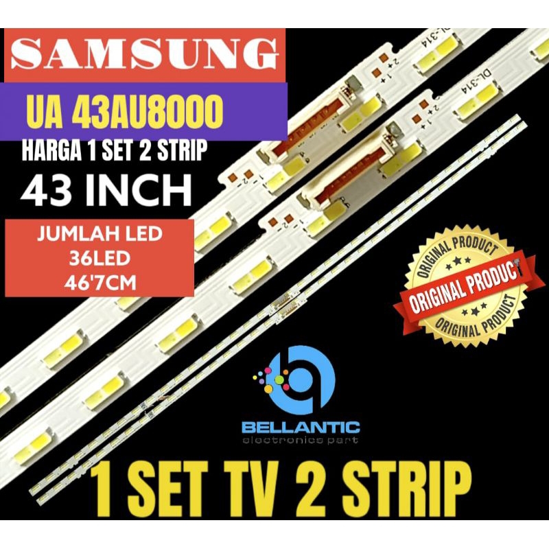 Jual BACKLIGHT TV LED SAMSUNG 43 INCH UA 43AU8000 BACKLIGHT 43 INCH | Shopee Indonesia