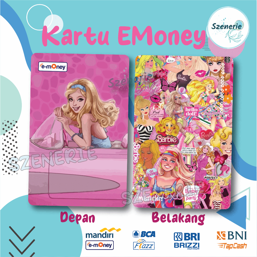 Jual Emoney Barbie Girl Cute Flazz gen 2 Kartu E-money Mandiri BCA ...