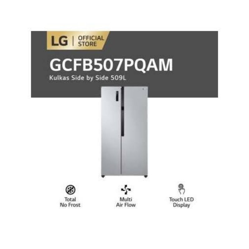 Jual LG GC-FB507PQAM GC-FB507PLAM KULKAS SIDE BY SIDE INVERTER 509 ...
