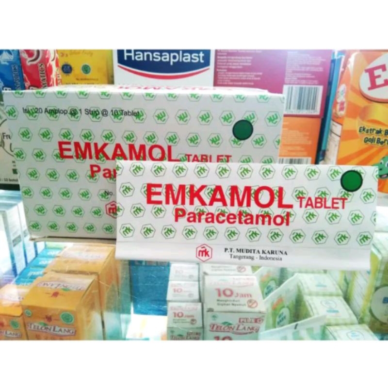Jual EMKAMOL TABLET PARACETAMOL OBAT DEMAM SAKIT KEPALA DAN SAKIT GIGI ...