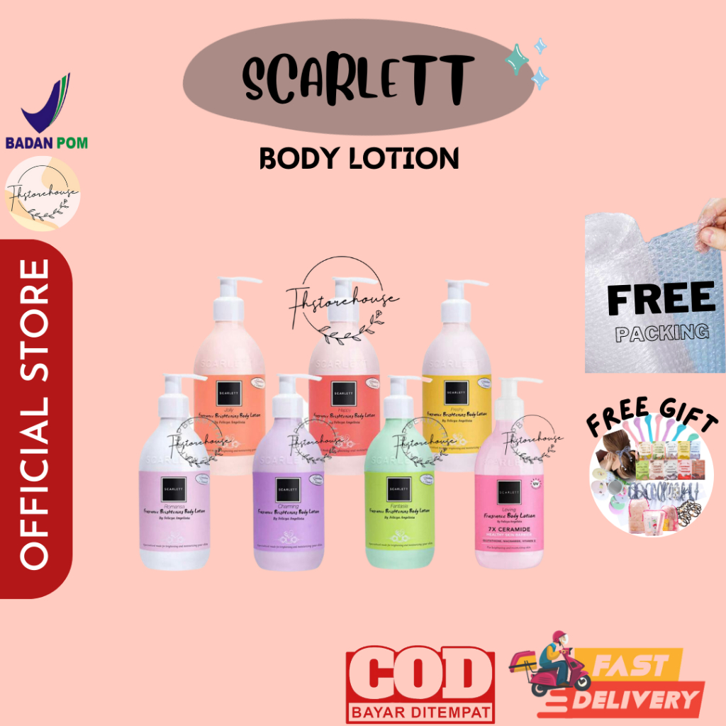 Jual SCARLETT WHITENING Body Lotion Series - Romansa | Fantasia ...