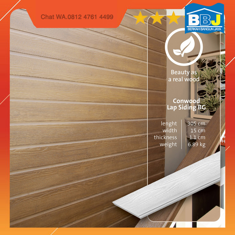 Jual CONWOOD Lapsiding BG | Conwood Dinding | Wall Panel | Shopee Indonesia