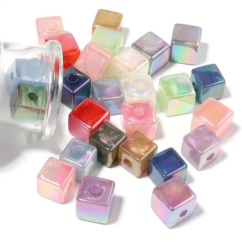 Jual Mote Manik Square Jelly Manik Bentuk Kotak Mote Persegi AB Bahan ...