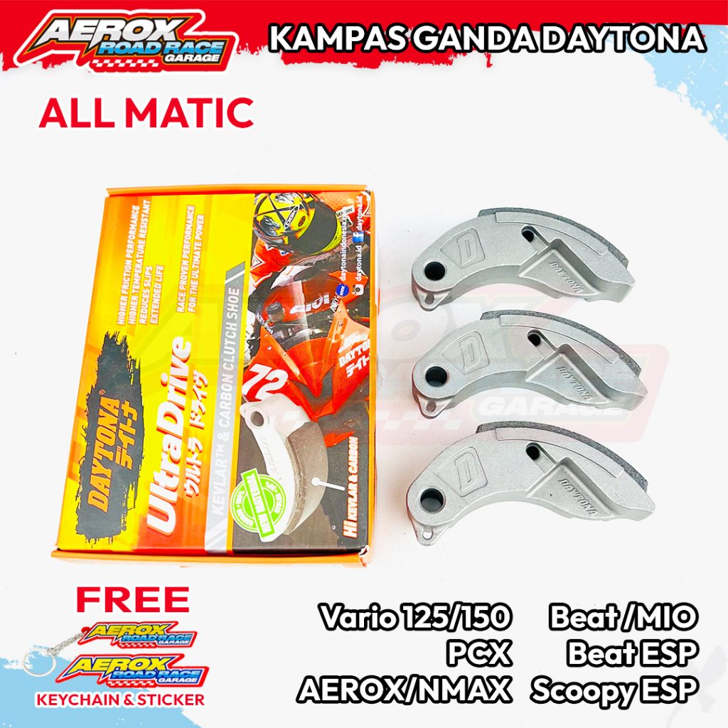 Jual KAMPAS GANDA DAYTONA NMAX AEROX LEXI PCX BEAT DELUXE BEAT SCOOPY MIO KARBU VARIO 125 150 ...