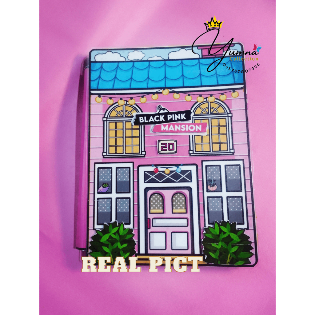 Jual Mainan edukasi Paper Doll Toca Boca Black Pink Series Busy Book ...