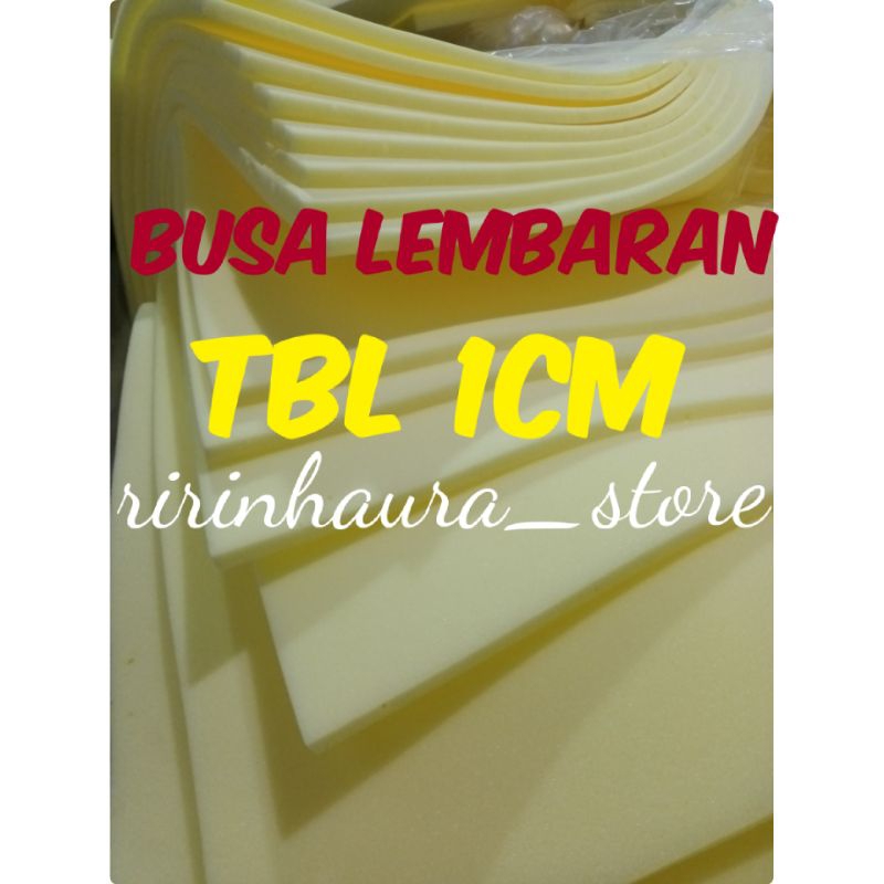 Jual busa lembaran tbl 1Cm busa sofa busa kuning | Shopee Indonesia