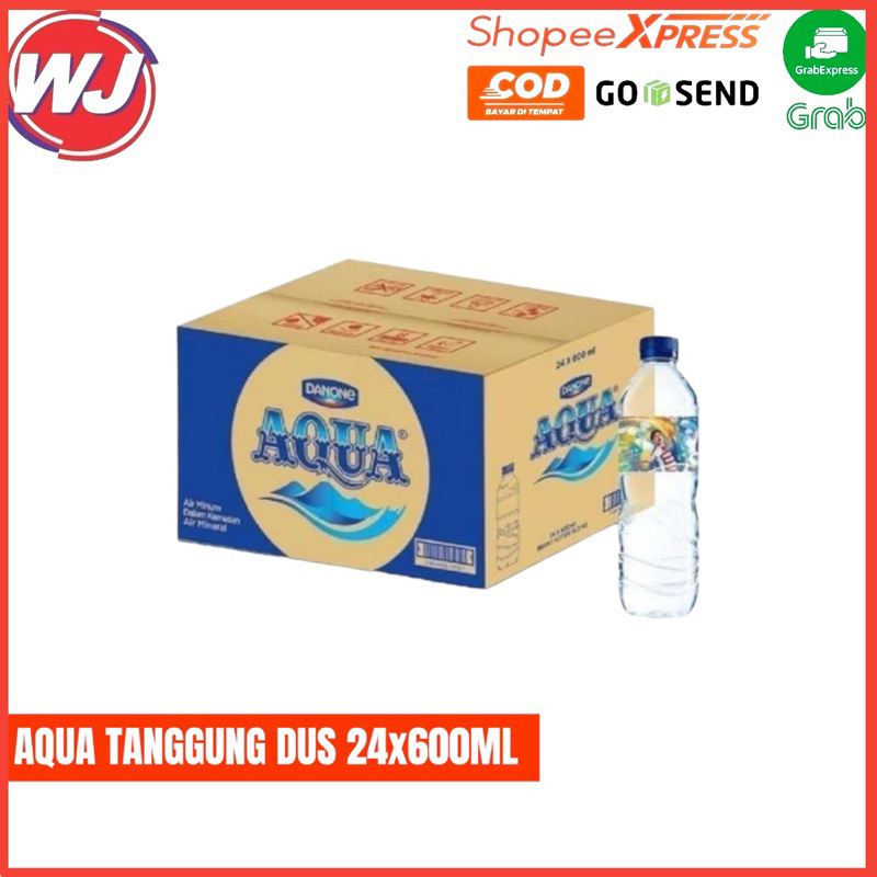Jual AQUA TANGGUNG DUS 24X600ML | Shopee Indonesia