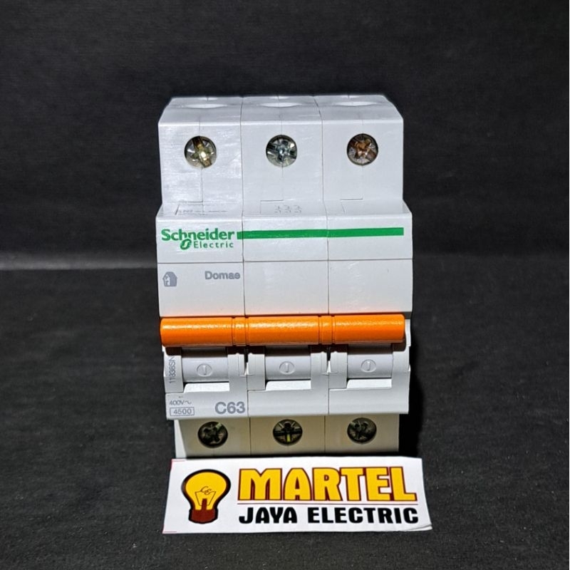 Jual Mcb domae schneider 3 phase 63 ampere | Shopee Indonesia