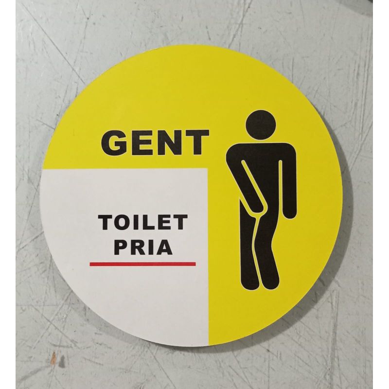 Jual toilet tanda petunjuk rambu sign pria wanita cowok cewek | Shopee ...