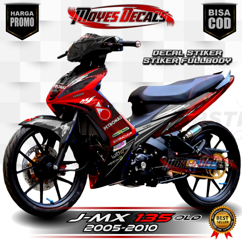 Jual Decal Variasi Jupiter MX OLD 135 Motif Petronas / Stiker Jupiter ...