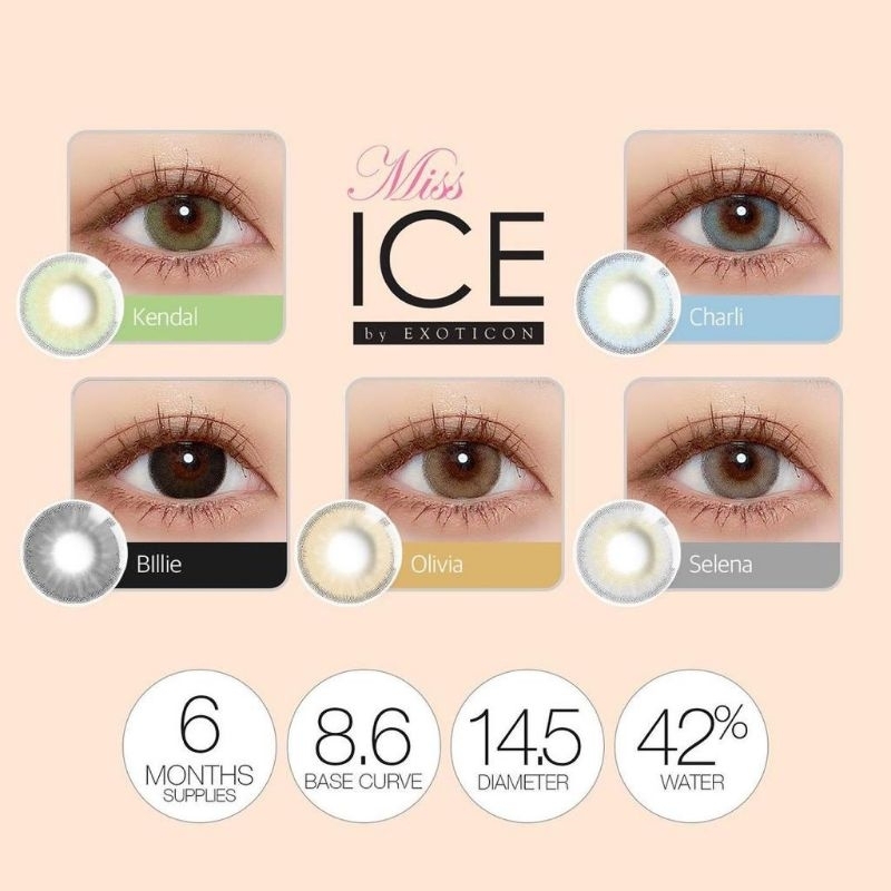 Jual Miss Ice by exoticon - softlens normal warna terang bahan ...