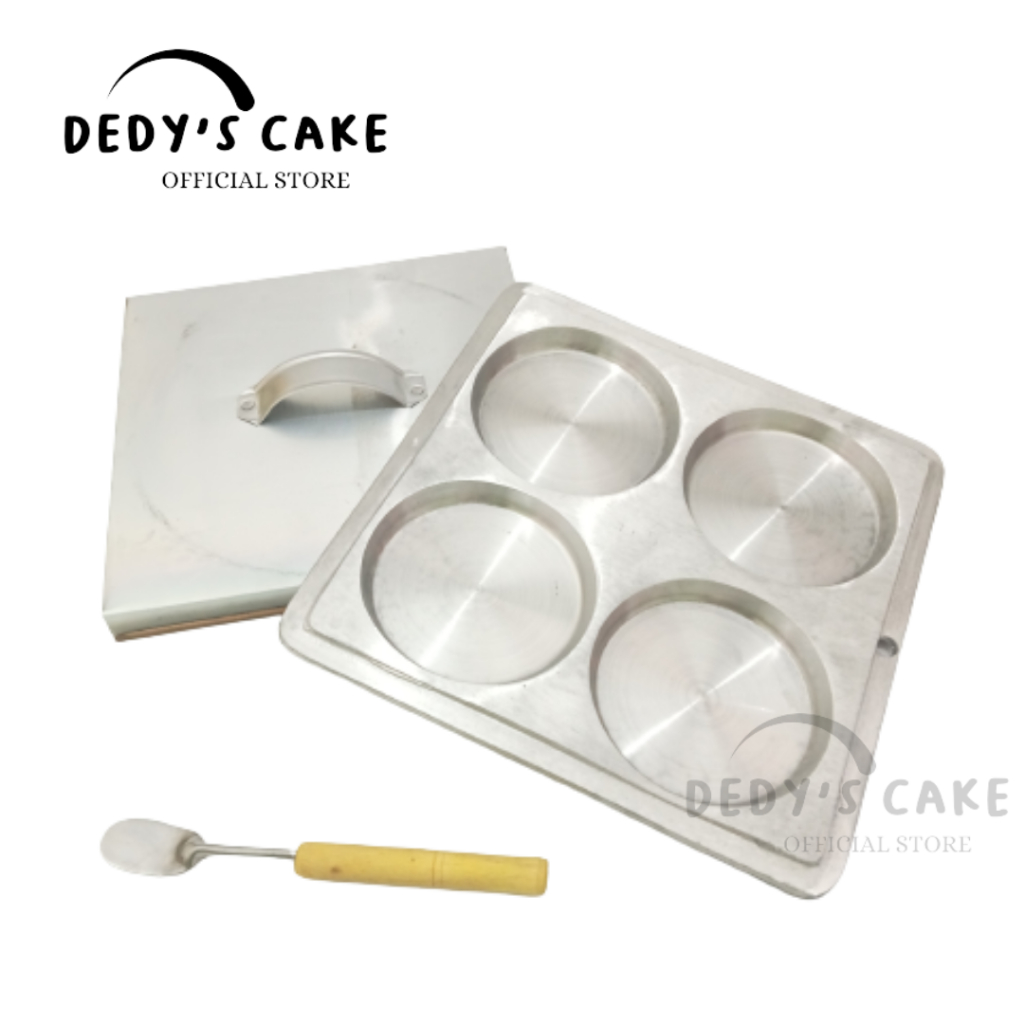 Jual Cetakan Martabak Manis Isi 4 Lubang Terang Bulan Mini Serabi ...