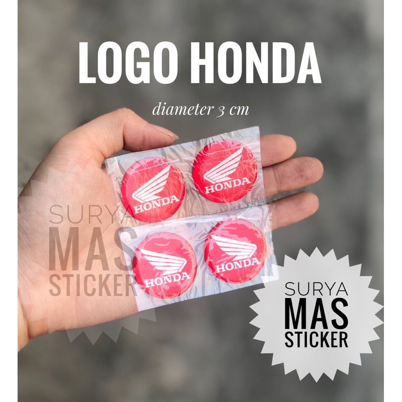 Jual logo honda bulat wing sayap timbul resin motor | Shopee Indonesia