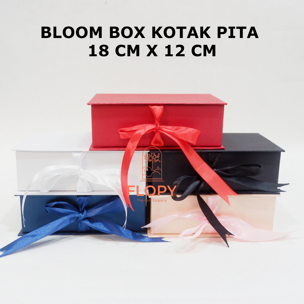Jual (18 *12 cm) Bloom Box Kotak Pita / Kotak Hampers Kue Bunga Kado | Shopee Indonesia